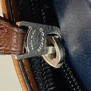 Coach | Bags | Authentic Coach F568 Slim Brief Tanbrownblue | Poshmark
